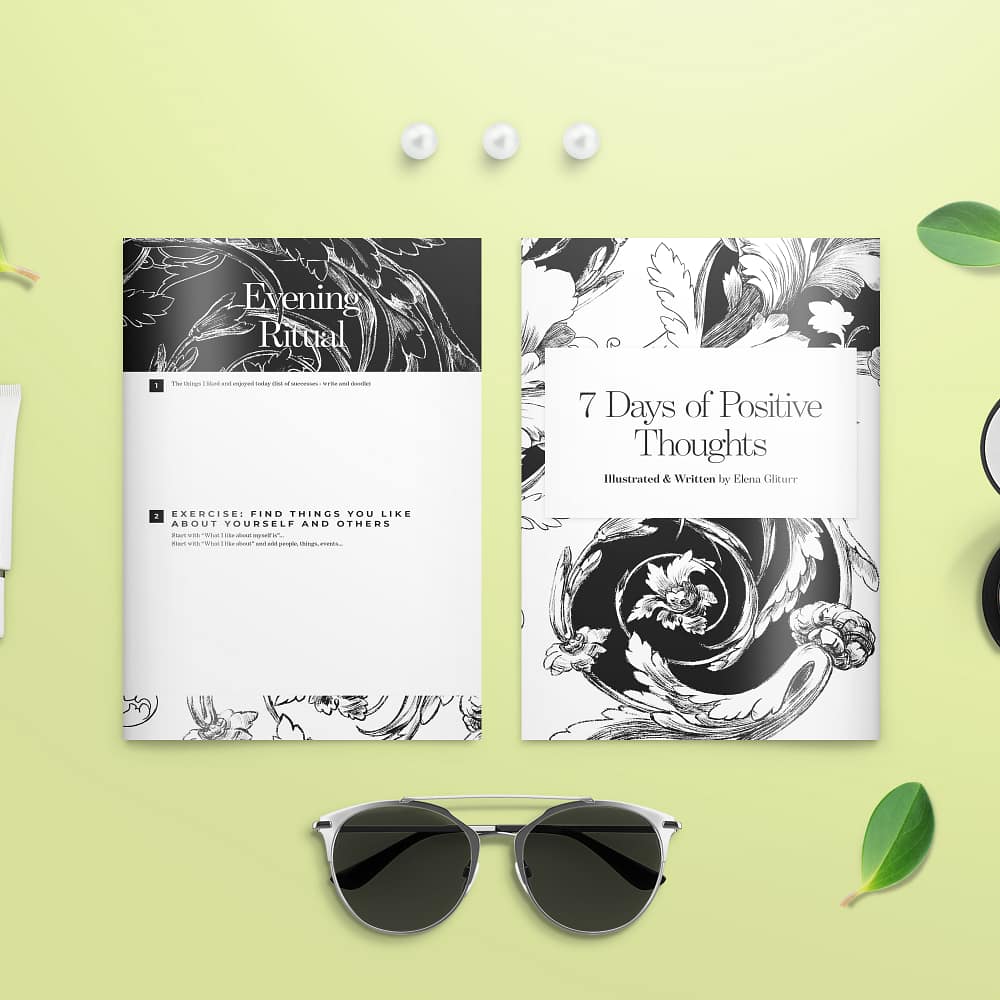 7 Days of Positive Thoughts Journal Printable | Gratitude Journal