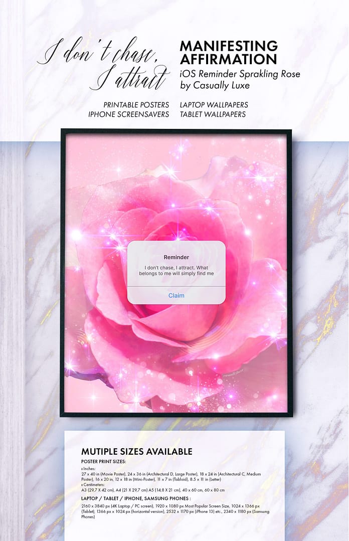 Free Manifestation Wallpaper Pack for Laptop, iPhone. Affirmation Art