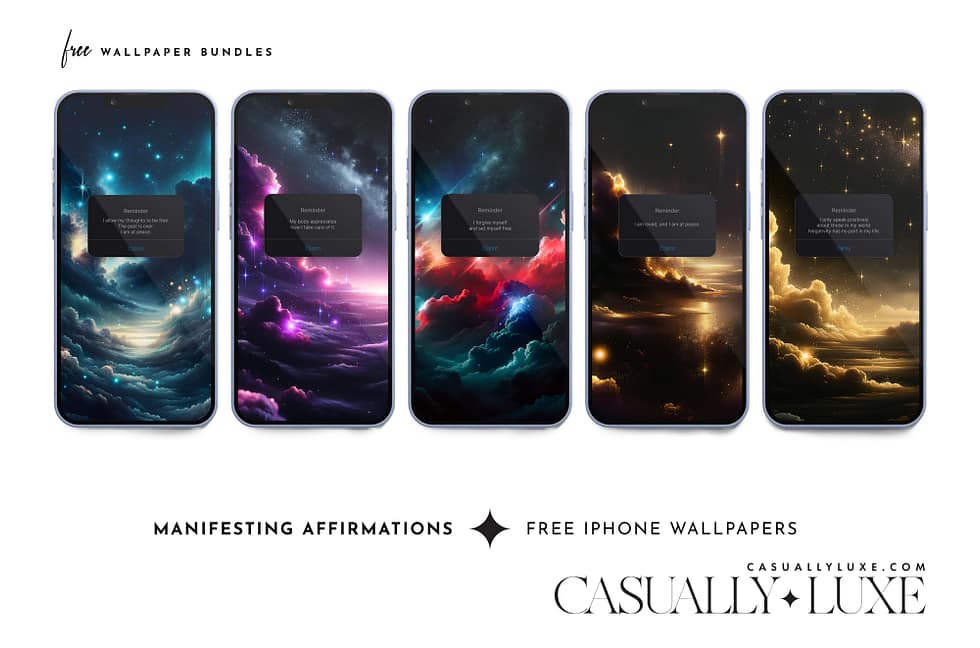 Free Manifestation Wallpaper Pack for Laptop, iPhone. Affirmation Art