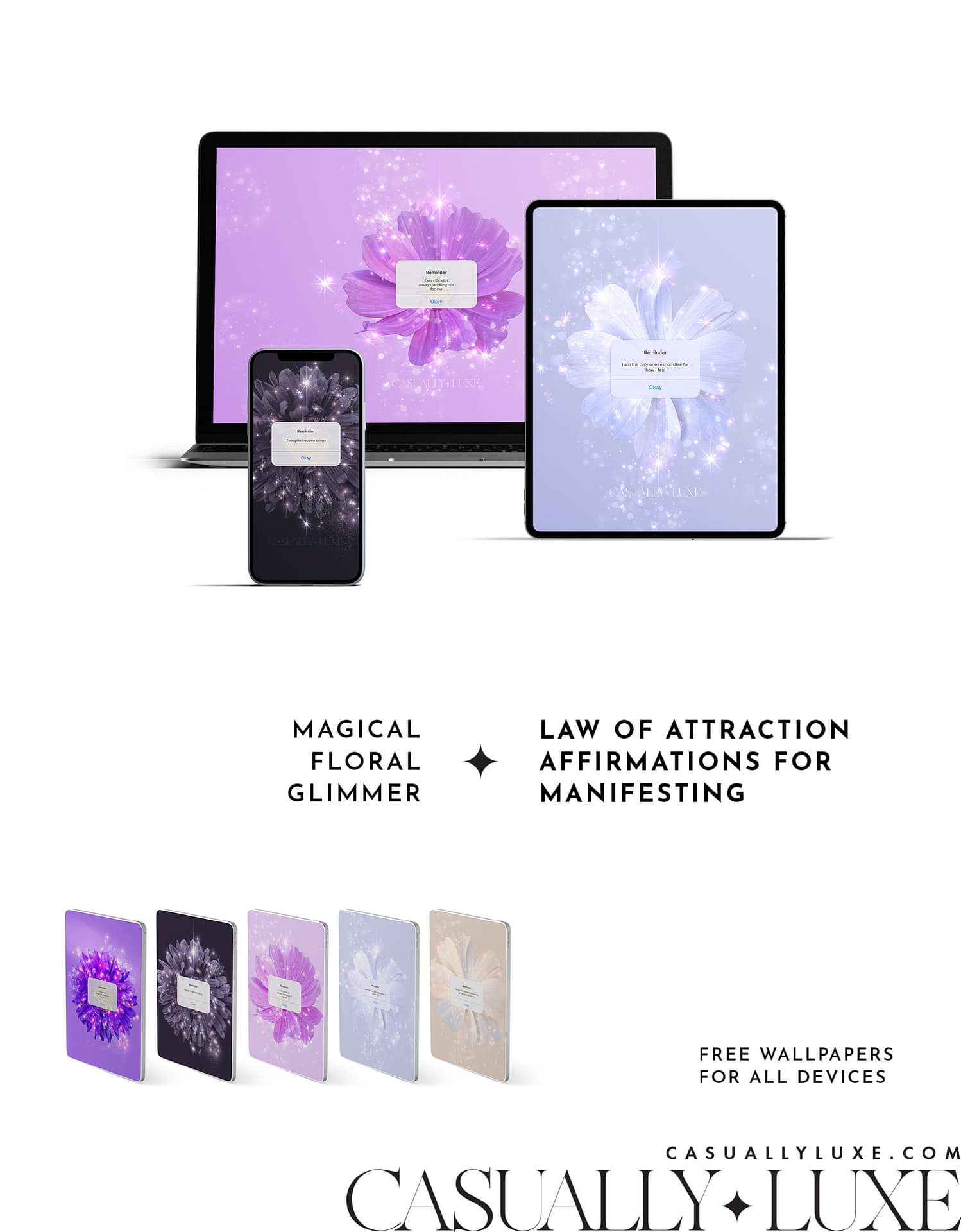 Free Manifestation Wallpaper Pack for Laptop, iPhone. Affirmation Art